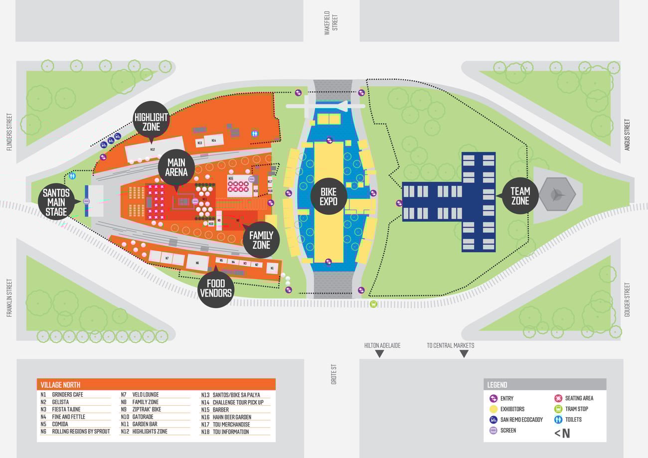 City of Adelaide Tour Village | Santos Tour Down Under